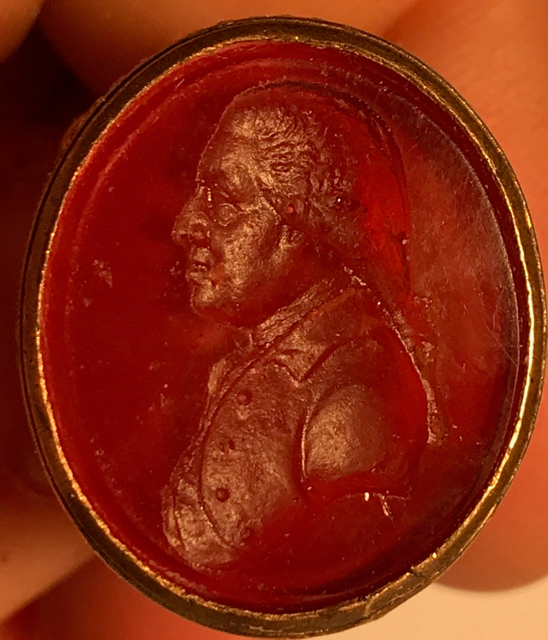 18th century Glass Intaglio Portrait Seal – APPLE BOUTIQUE